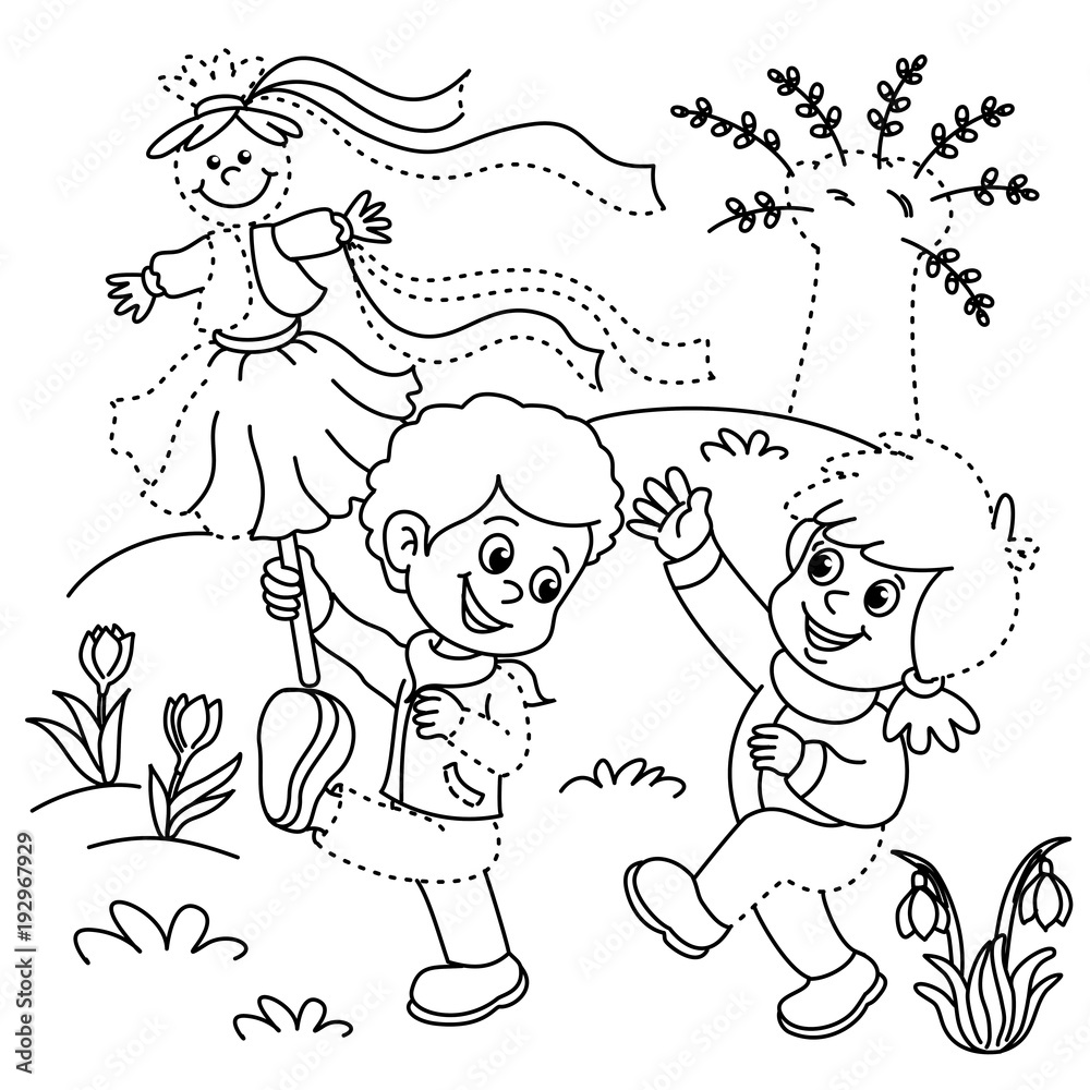 Spring Season Pictures For Kids Drawing