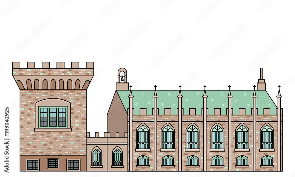 Dublin Castle - Irish government complex with Record Tower and Chapel ...