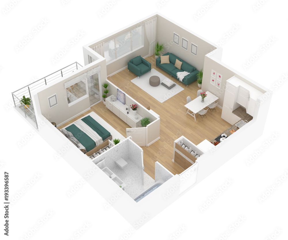 Floor plan top view. Apartment interior isolated on white background ...