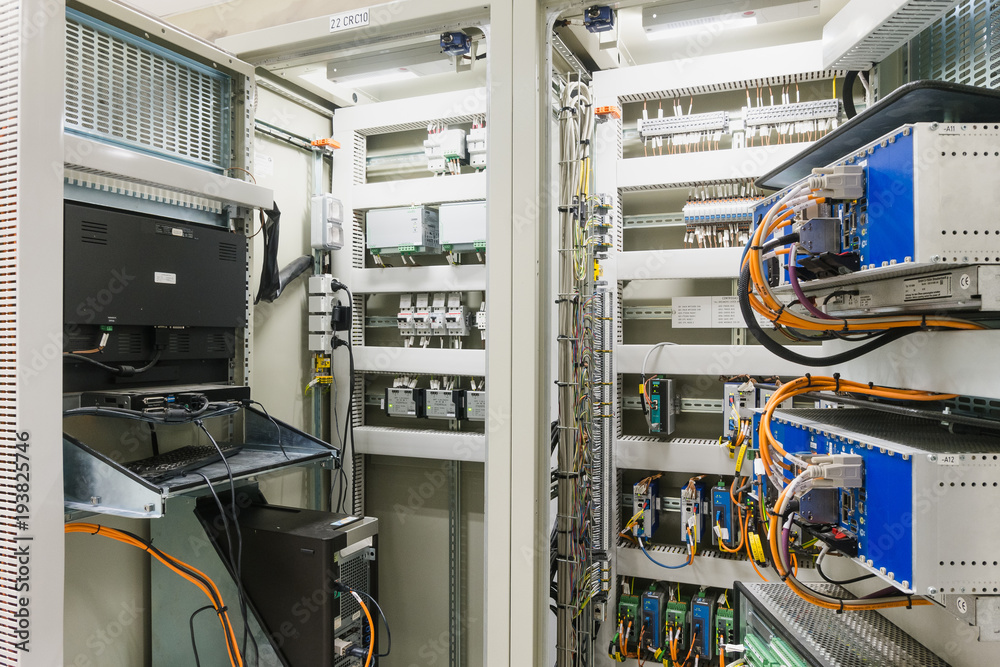 Electrical Panel or equipment Switch of electrical room / switch gear ...