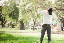 Angry Golf Man Free Stock Photo - Public Domain Pictures