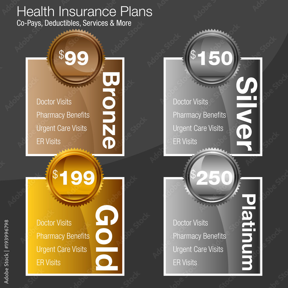 Health Insurance Plan Chart Stock Vector | Adobe Stock