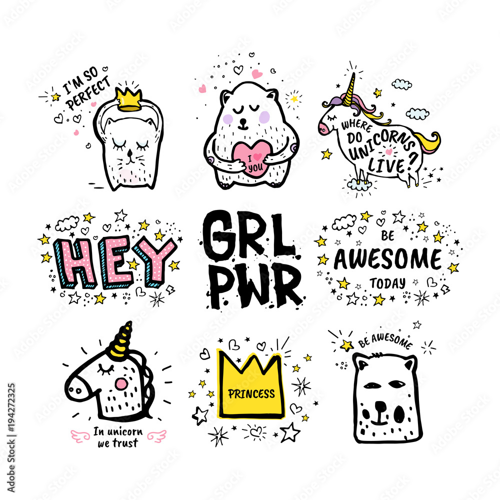 Vector cartoon sketch illustration Stock Vector | Adobe Stock