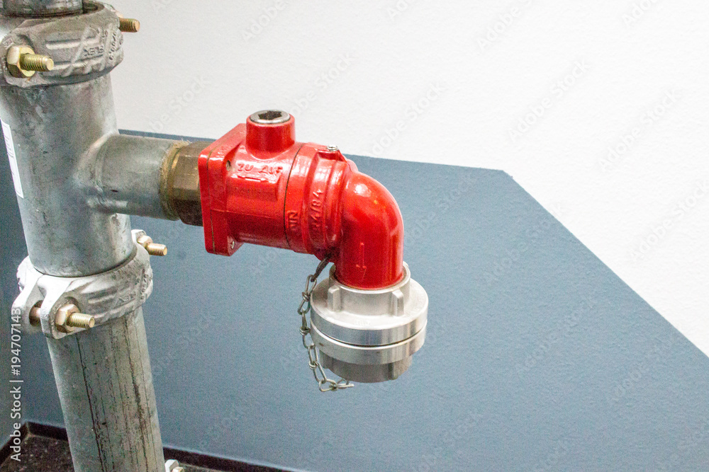 Fire Riser in a Stairwell Stock Photo | Adobe Stock