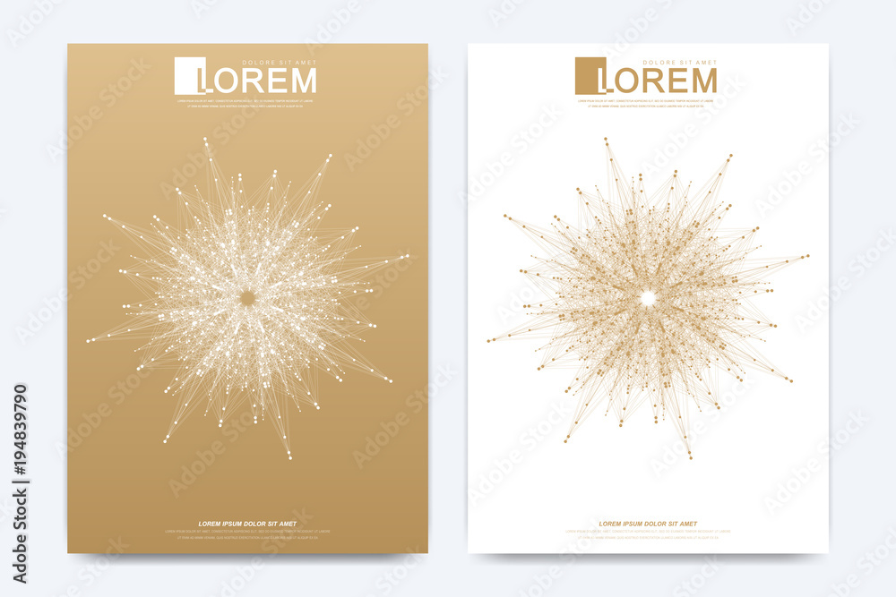 Modern vector template for brochure Leaflet flyer advert cover catalog ...