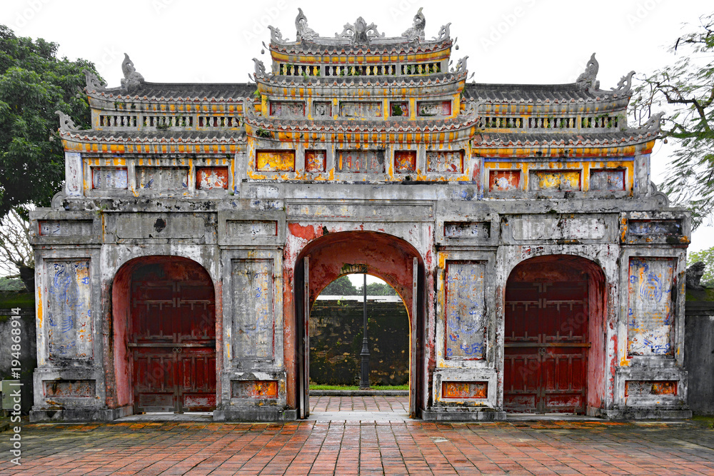 The Tho Chi Gate in the Dien Tho Residence complex in the Imperial City ...