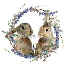 Easter Rabbit Wreath Free Stock Photo - Public Domain Pictures