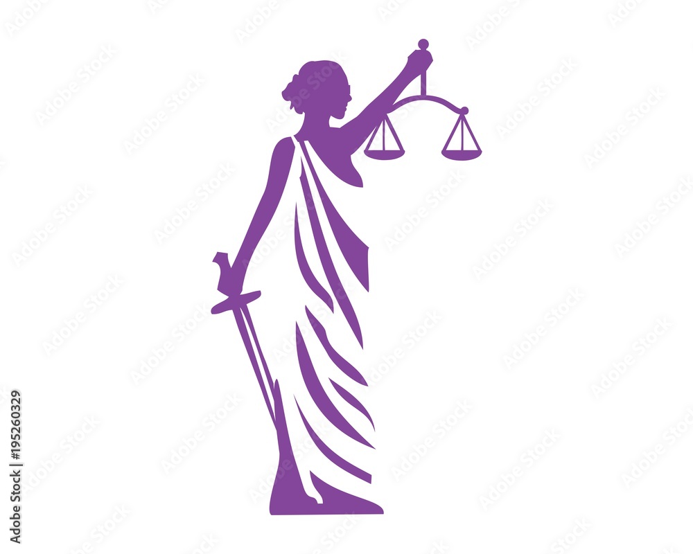 Lady justice logo vector Stock Vector | Adobe Stock