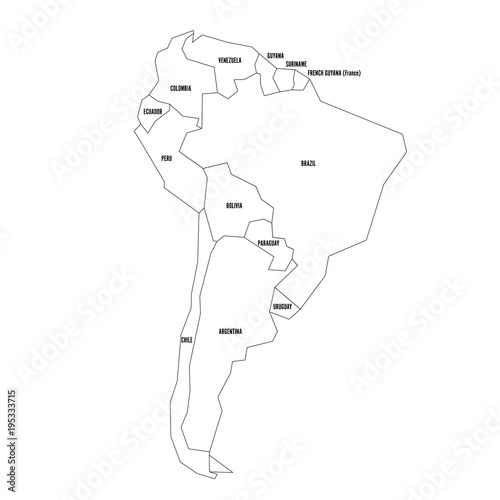 Blank Political Map Of Latin America - United States Map
