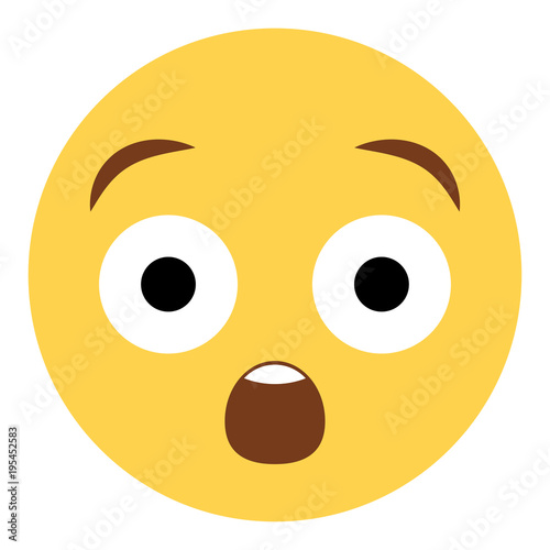 Emoji staunend – Stock-Vektorgrafik | Adobe Stock