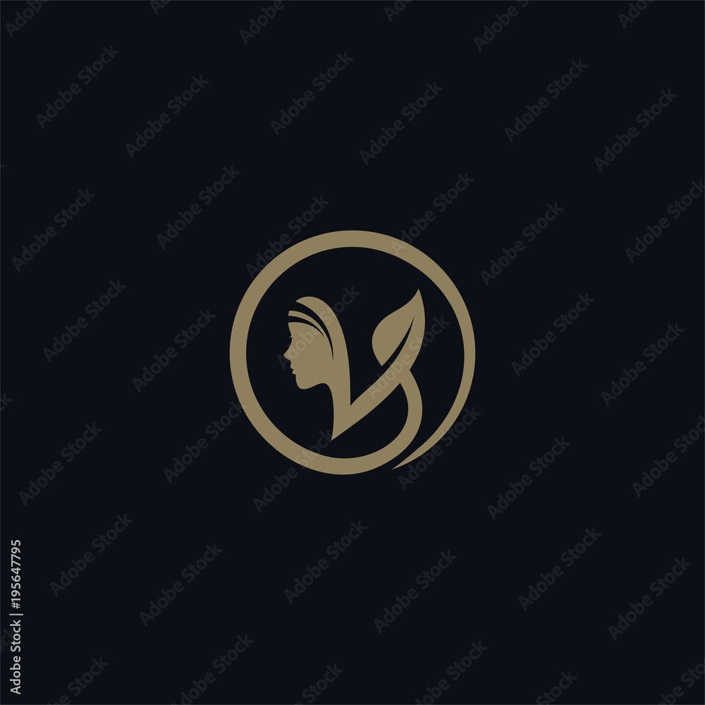 V salon logo icon template Stock Vector | Adobe Stock