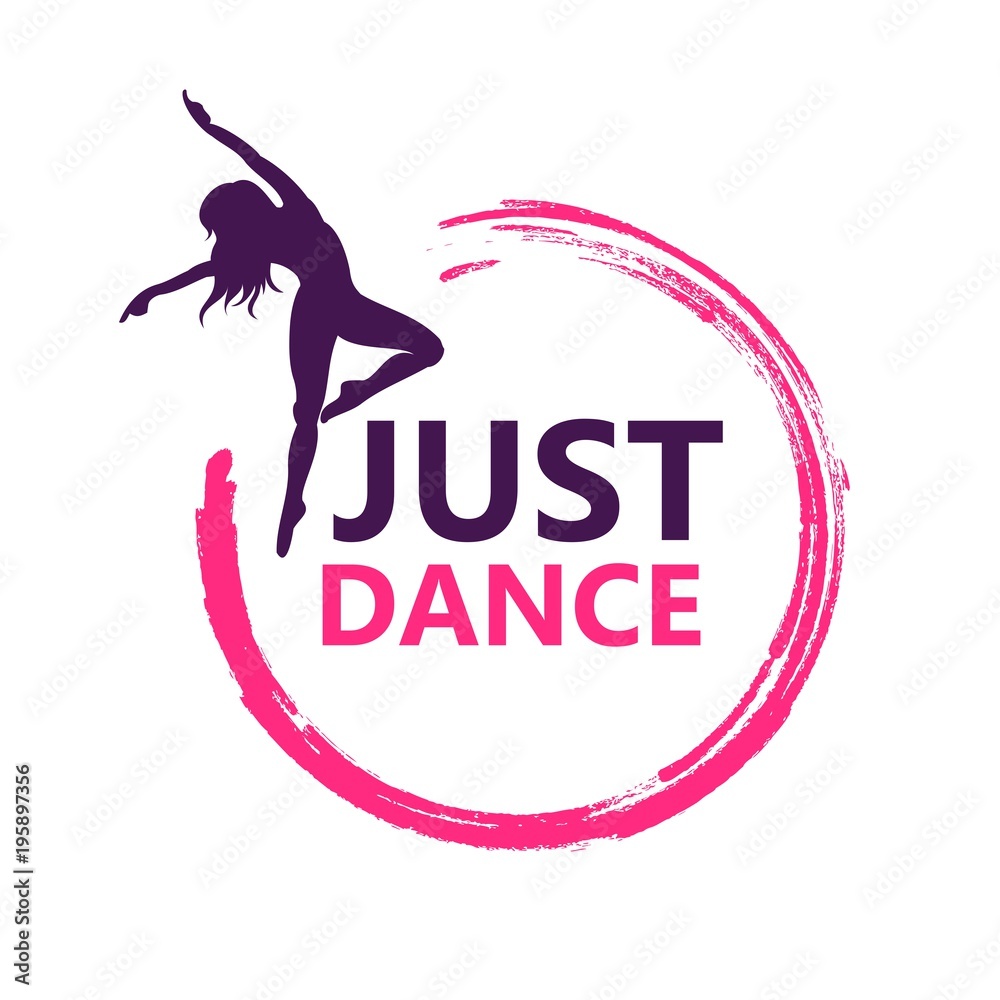 Dance logo vector design symbol Stock Vector | Adobe Stock