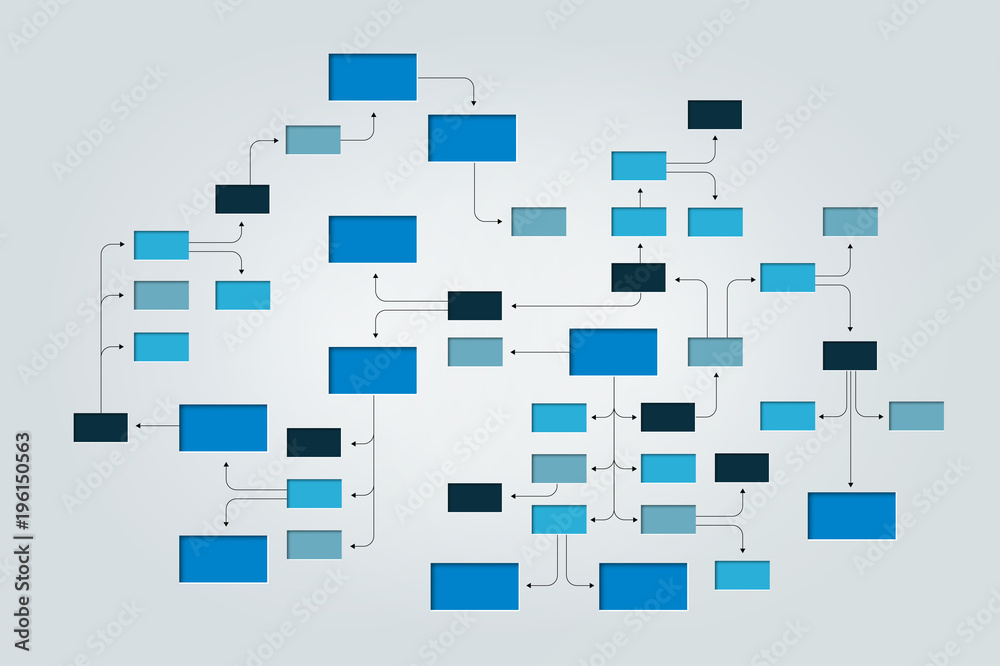 Mega Mind map, flowchart, infographic. Stock Vector | Adobe Stock