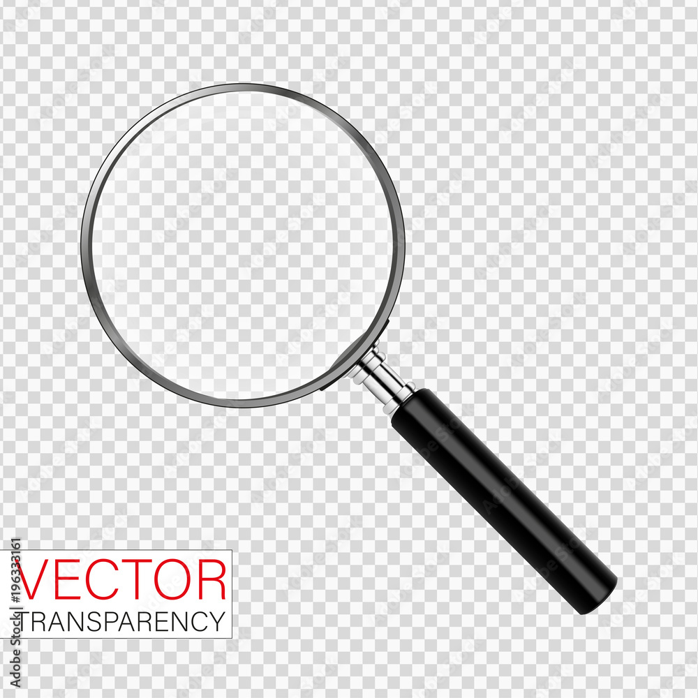 Stock-Vektorgrafik „Lupe - Transparent“ | Adobe Stock