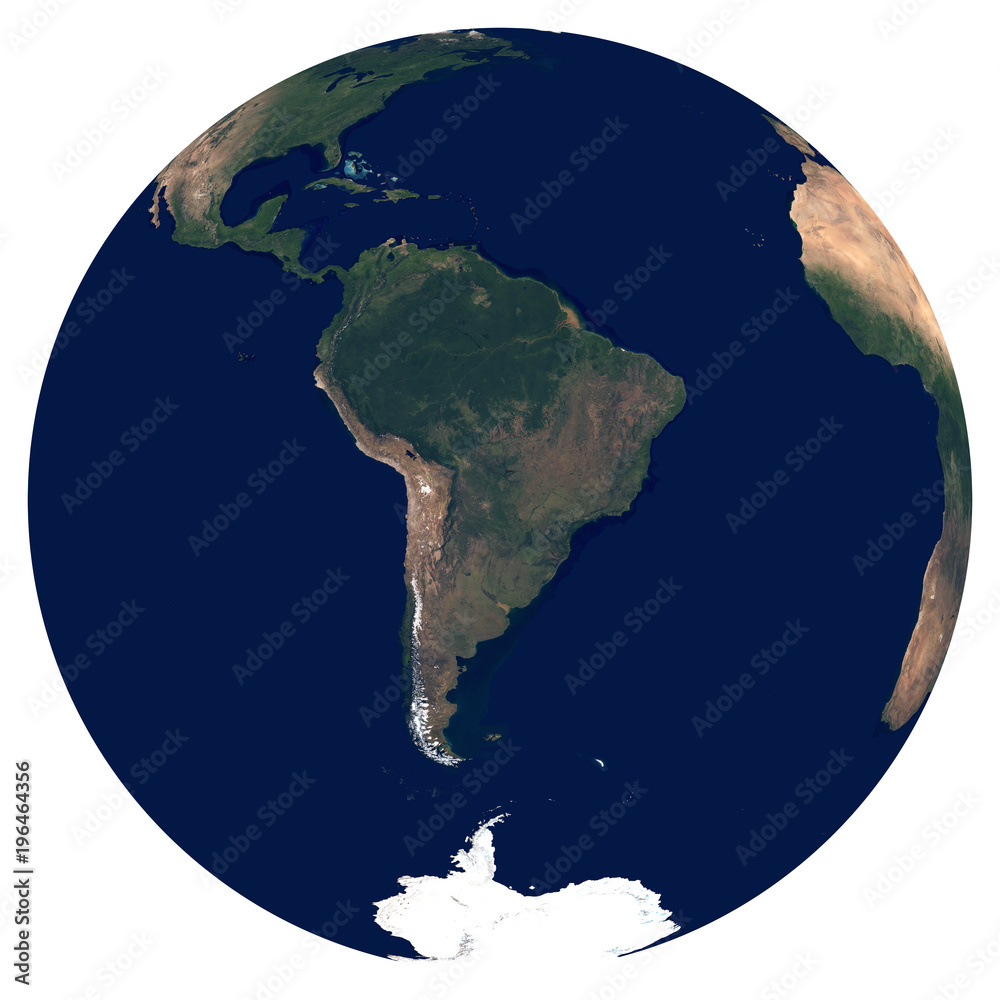 Stock-Foto „Earth from space. Large satellite image of planet Earth ...