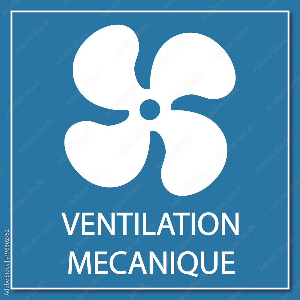 เวกเตอร์ Stock Logo ventilation mécanique. | Adobe Stock