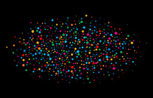 Black Background Rainbow Dots Paper Free Stock Photo - Public Domain ...