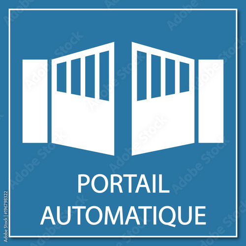 Vecteur Stock Logo portail automatique. | Adobe Stock