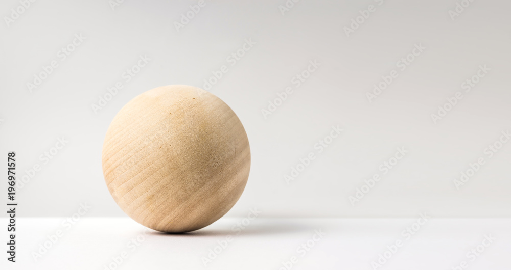 Design concept - abstract real wooden sphere with surreal layout on ...