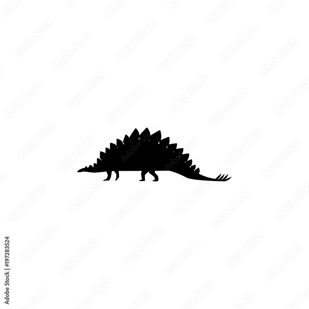 Stegosaurus icon. Elements of dinosaur icon. Premium quality graphic ...
