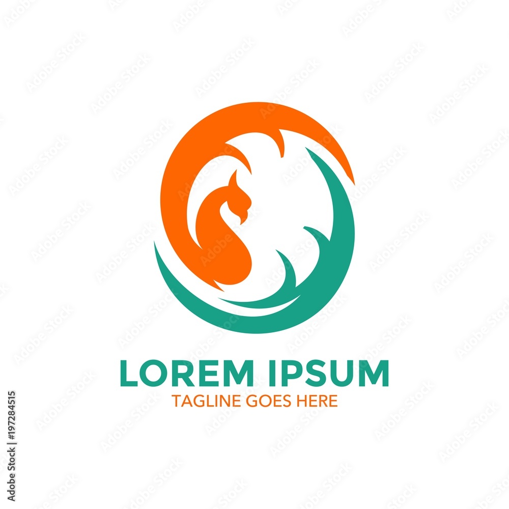 phoenix logo. bird. unique. vector illustration Stock Vector | Adobe Stock