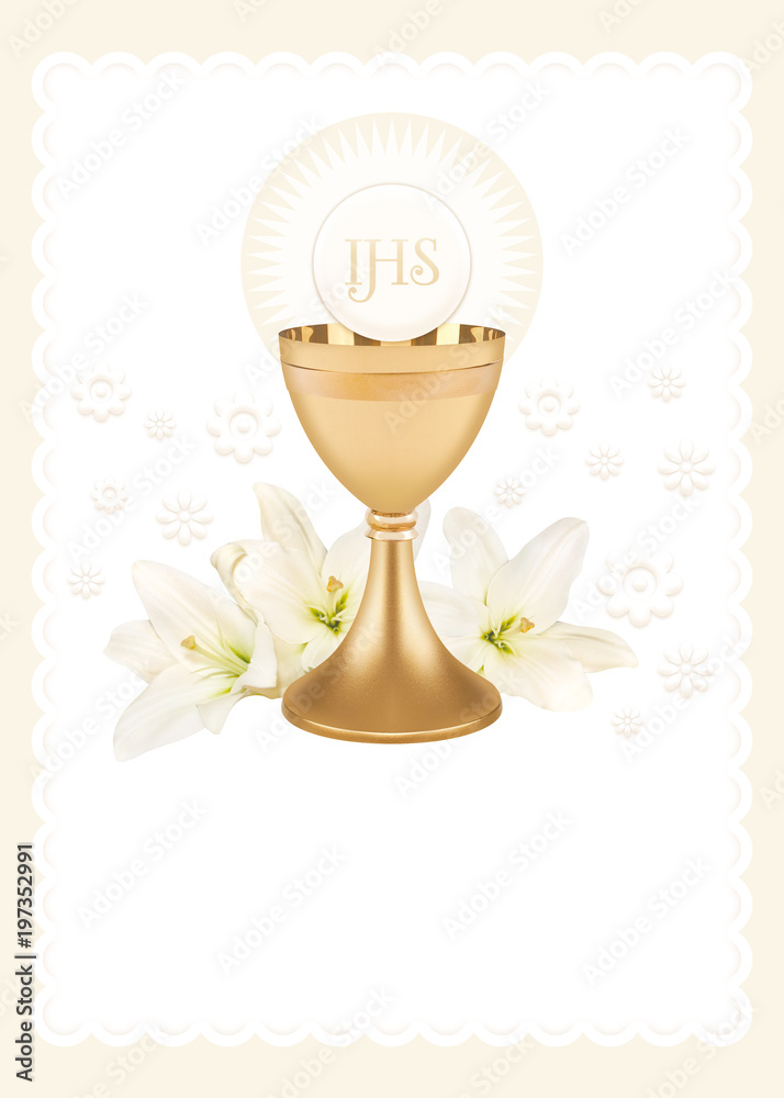 First Holy Communion Stock Illustration | Adobe Stock