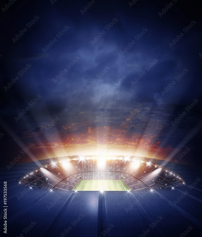 The stadium Stock Illustration | Adobe Stock