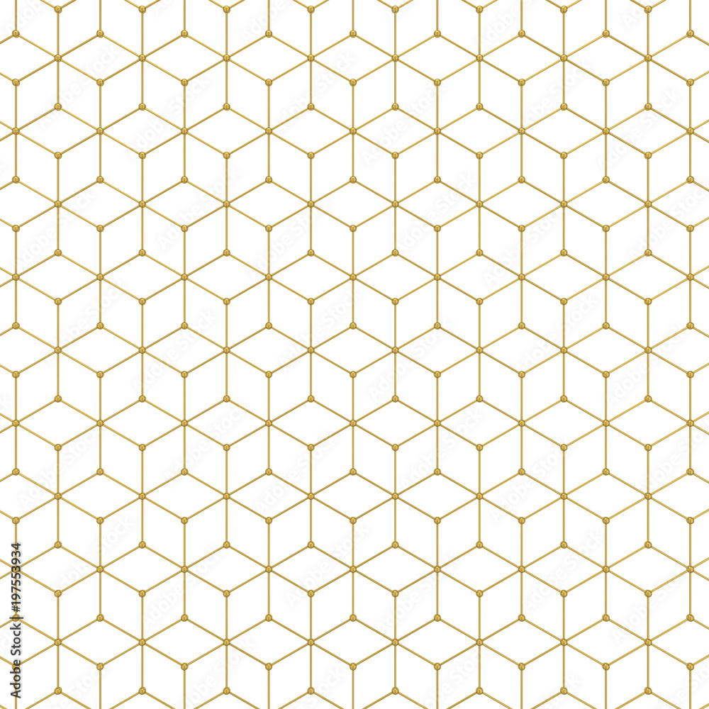 Abstract hexagon pattern Stock Illustration | Adobe Stock