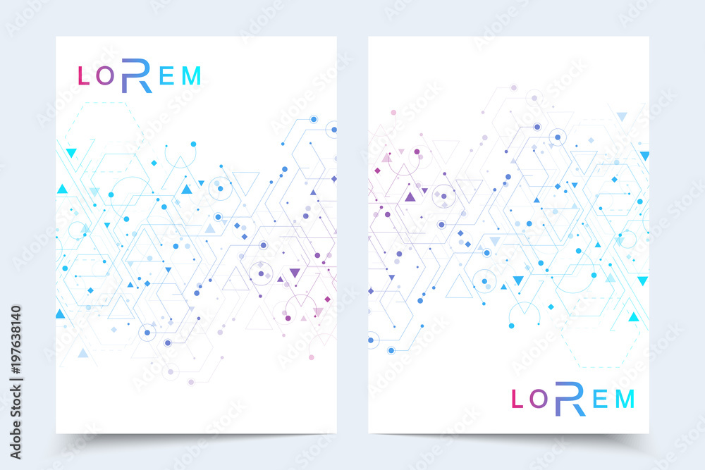 Vector templates for brochure magazine leaflet flyer cover booklet ...