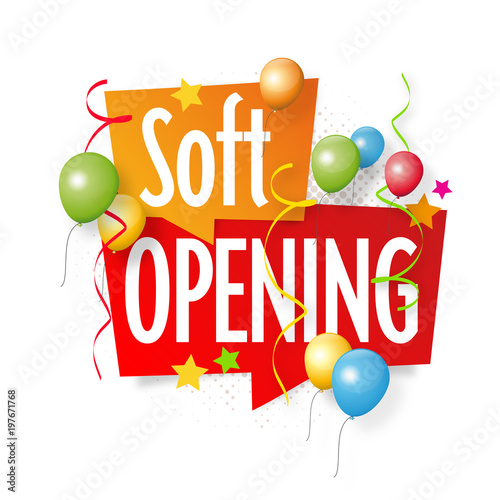 Soft opening Stock Vector | Adobe Stock