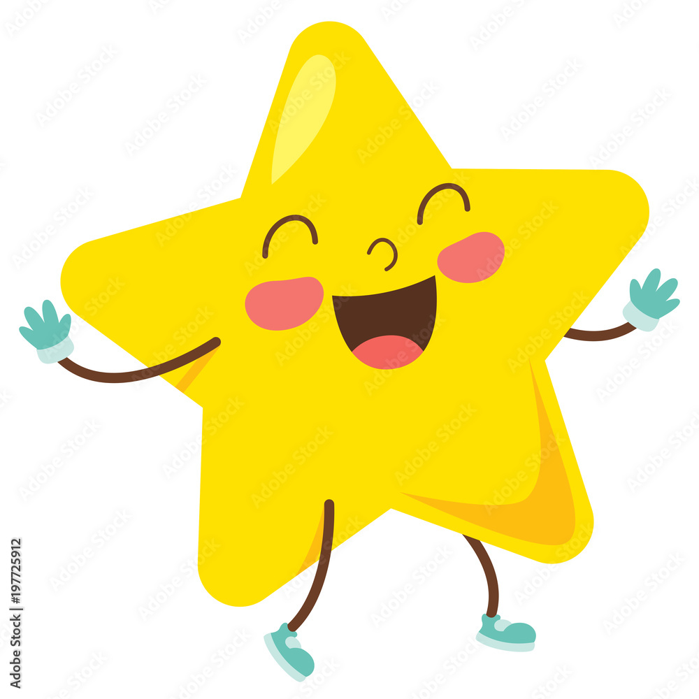 Vector Illustration Of Cartoon Sun Stock Vector | Adobe Stock