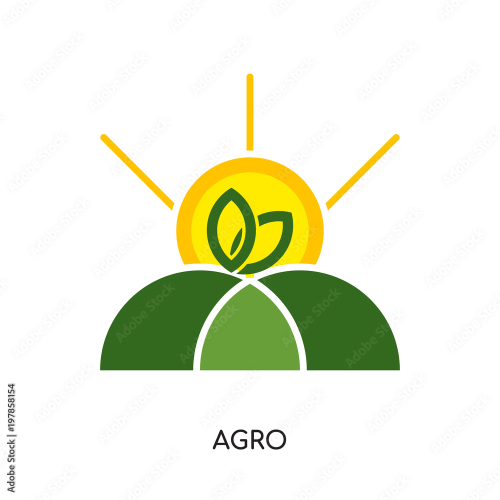 agro logo isolated on white background for your web, mobile and app ...