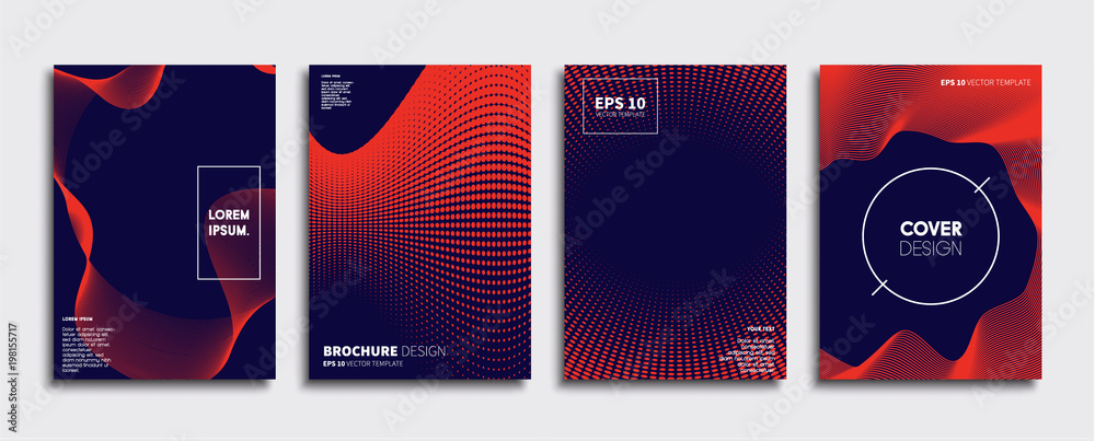 Vector cover designs. Future Poster template. Smartphone modern ...