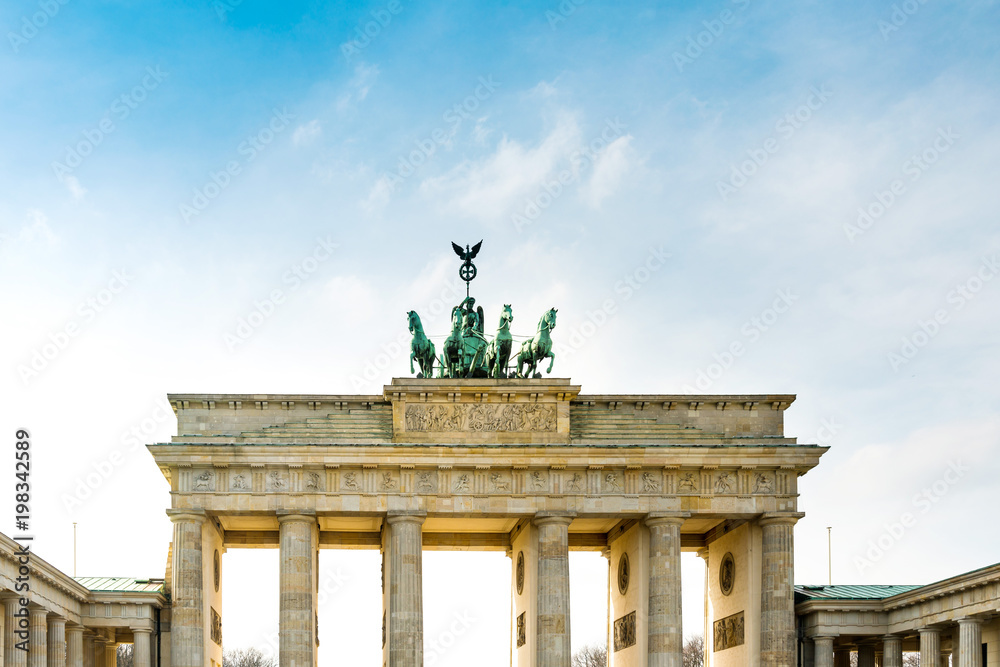 Photo Stock Brandenburg Gate (Brandenburger Tor), famous landmark in ...