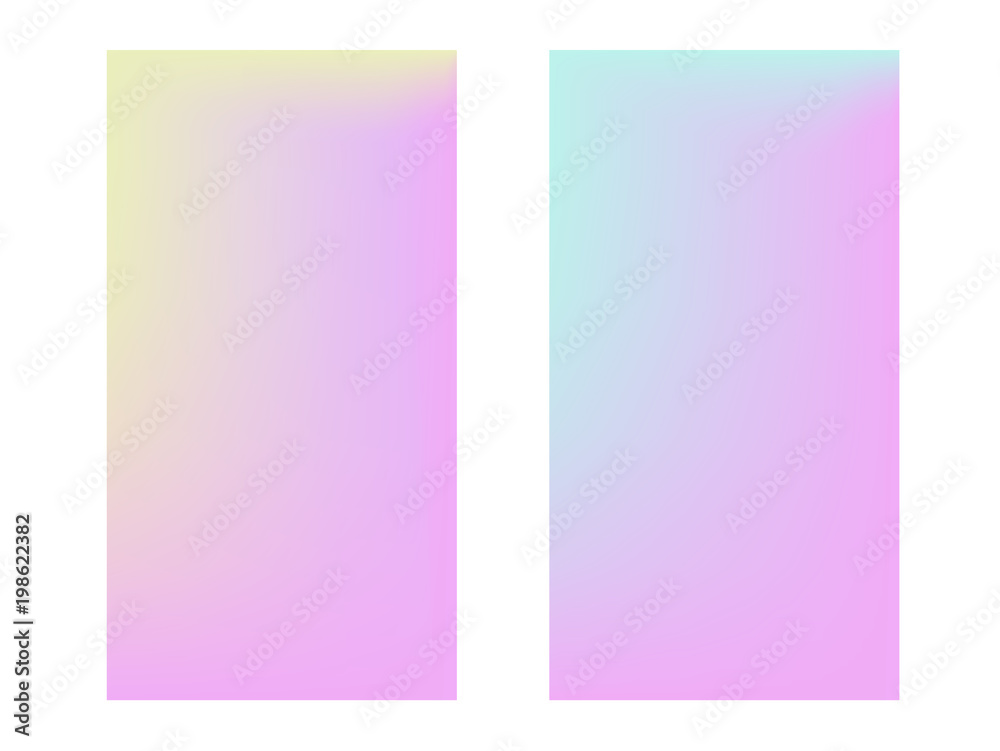 Soft color background.Trendy gradient. Collection of gradient ...