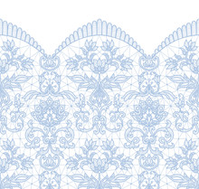 Blue Lace Ribbon Border Free Stock Photo - Public Domain Pictures