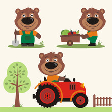 Farmer Bear Free Stock Photo - Public Domain Pictures