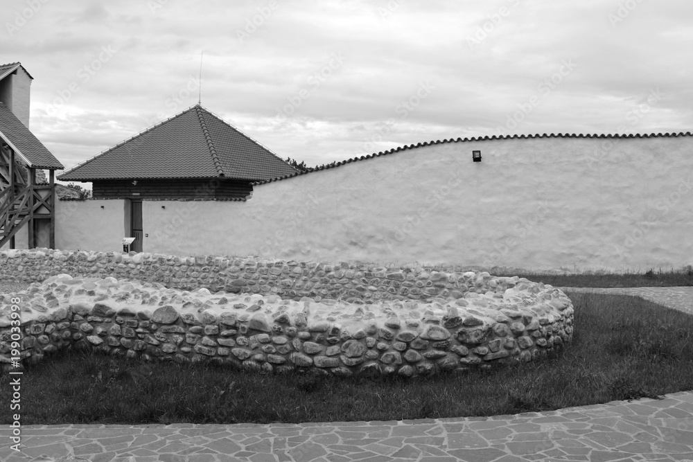 Fort in the village Feldioara, built by the teutonic knights 900 years ...