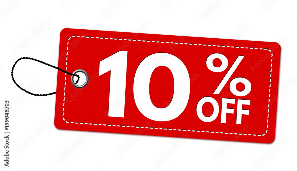 Special offer 10% off label or price tag Stock Vector | Adobe Stock