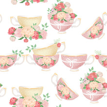 Teacup Vintage Background Wallpaper Free Stock Photo - Public Domain ...