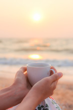 Cup Of Tea In The Beach Free Stock Photo - Public Domain Pictures