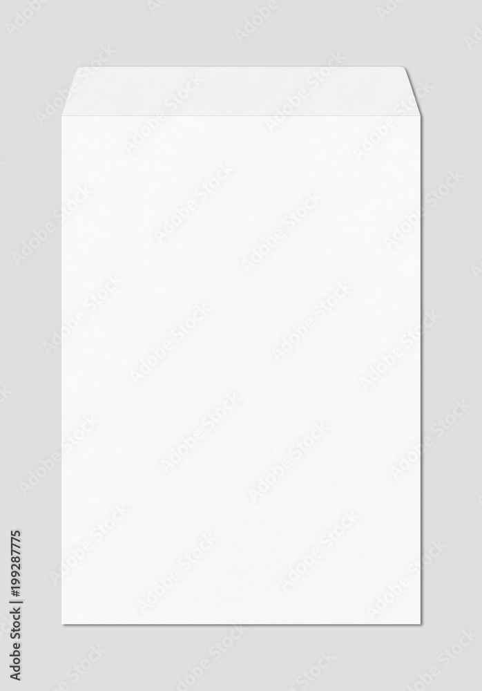 Large A4 white enveloppe mockup template Stock Photo | Adobe Stock