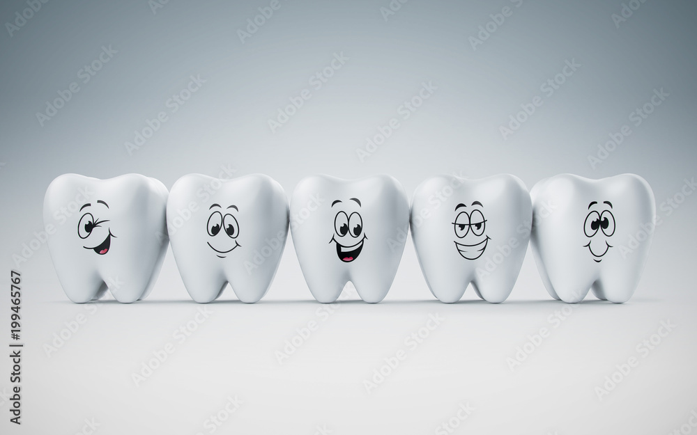 Teeth smile and happy emotion, Concept Dental care cleaning bacterial ...
