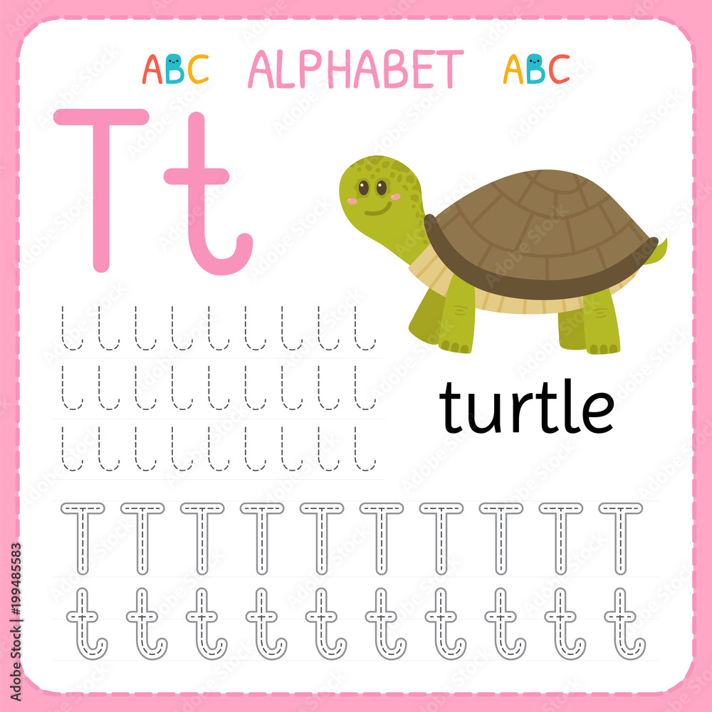 Alphabet tracing worksheet for preschool and kindergarten. Writing ...