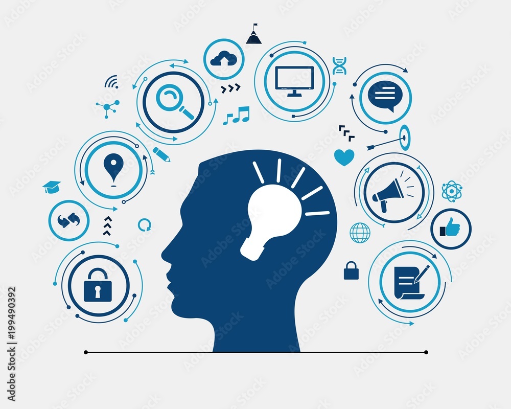 Digital creative concept. Network infographics vector background. Stock ...