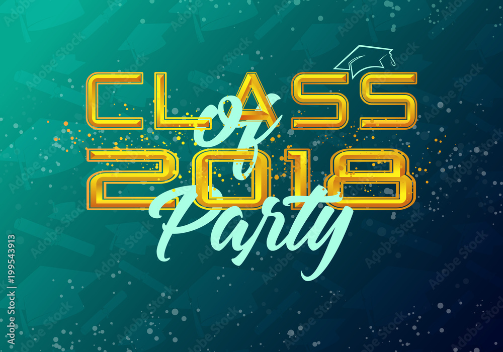 Graduation label. Vector text for graduation design, congratulation ...