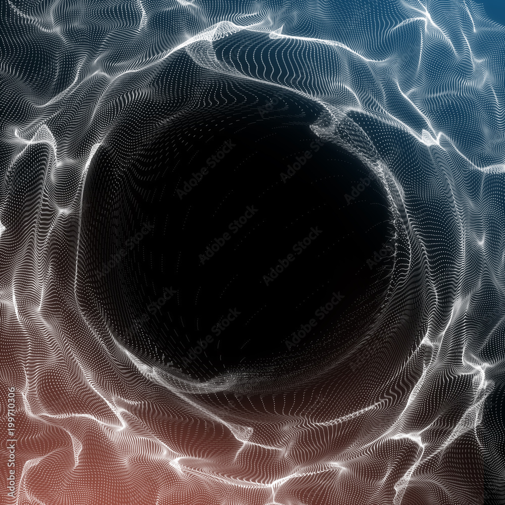 Futuristic Background. Lightning vortex background. 3D render ...
