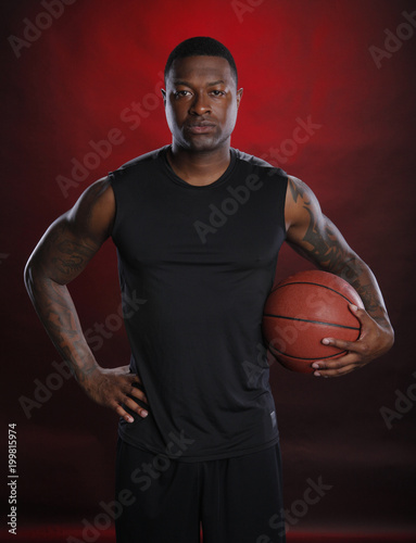 Basketball player pose Stock Photo | Adobe Stock
