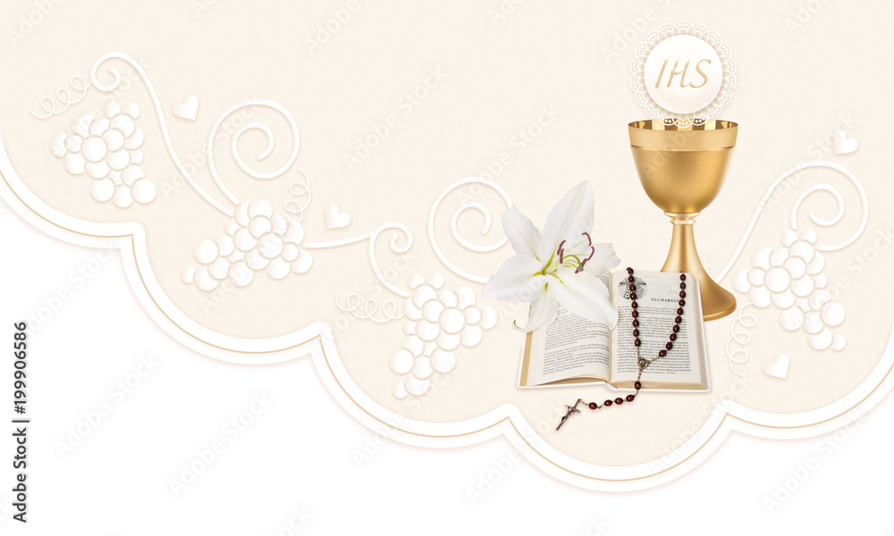 First Holy Communion Stock Illustration | Adobe Stock