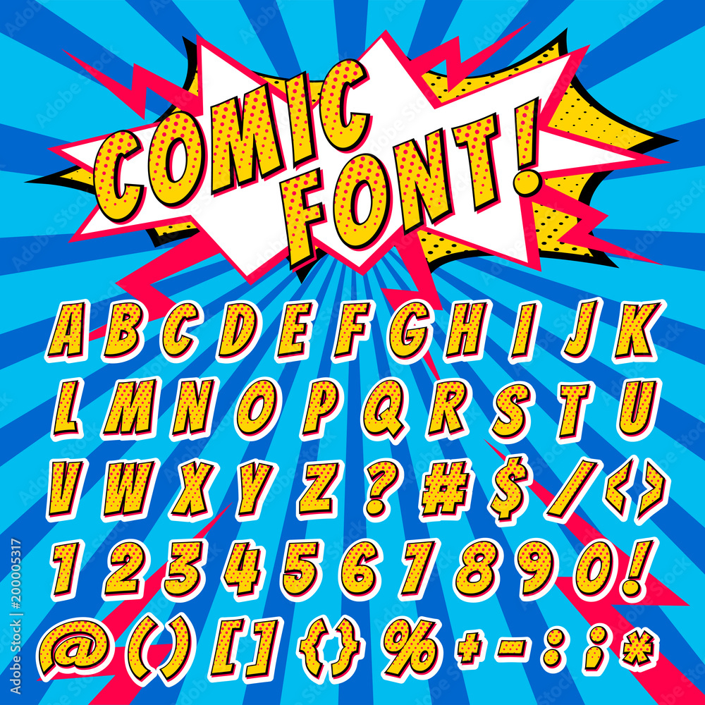 Pop Art Fonts